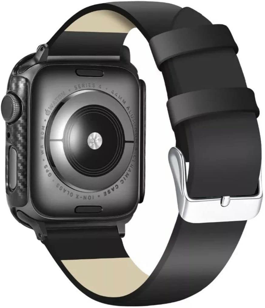 Carbon Fibre Apple Watch Case Cover Series Fiber 7 6 SE 5 4 44mm 40mm ...