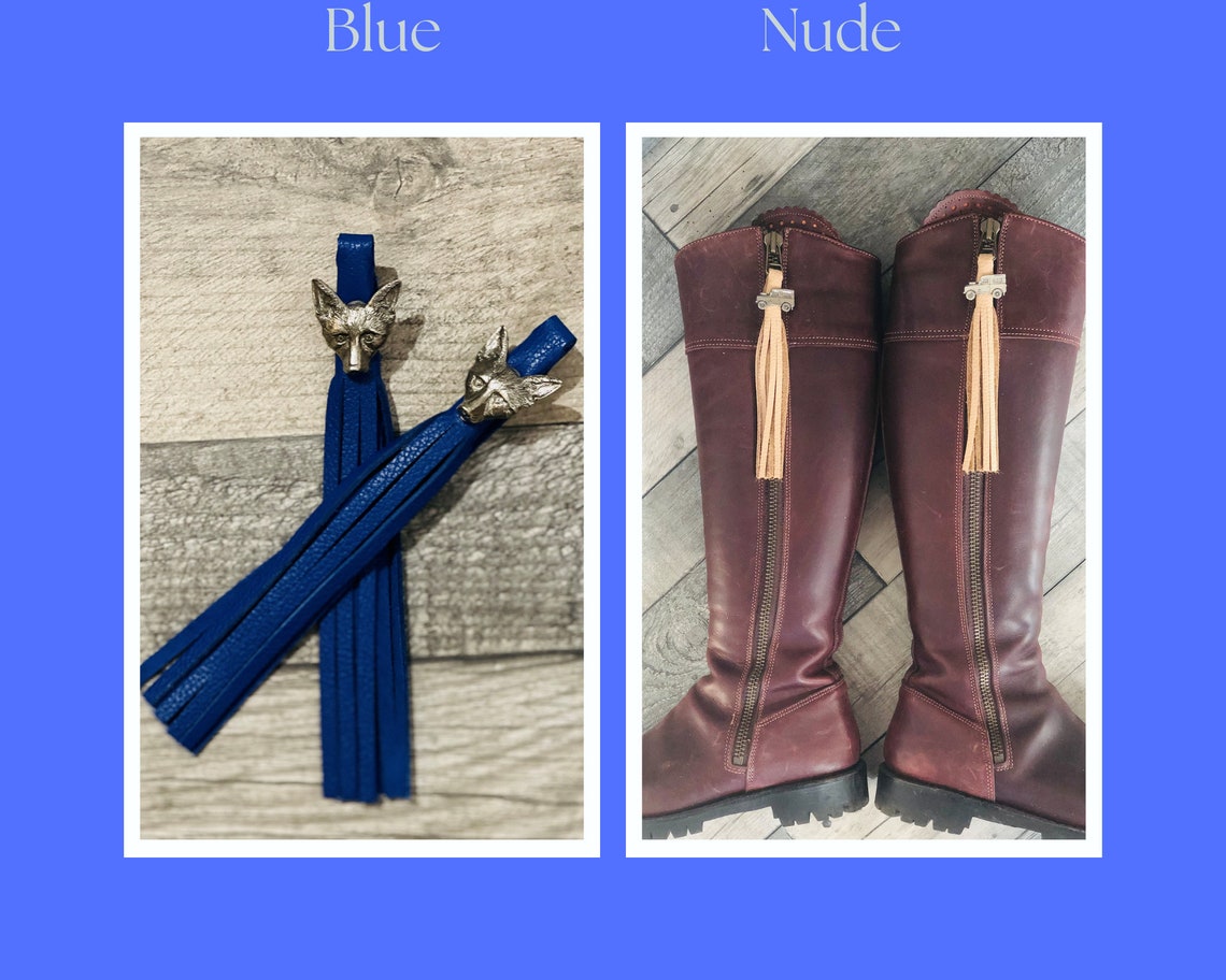 Colourful Leather Tassel Envy Boot Tassels. Fairfax & Favour/gifts for ...