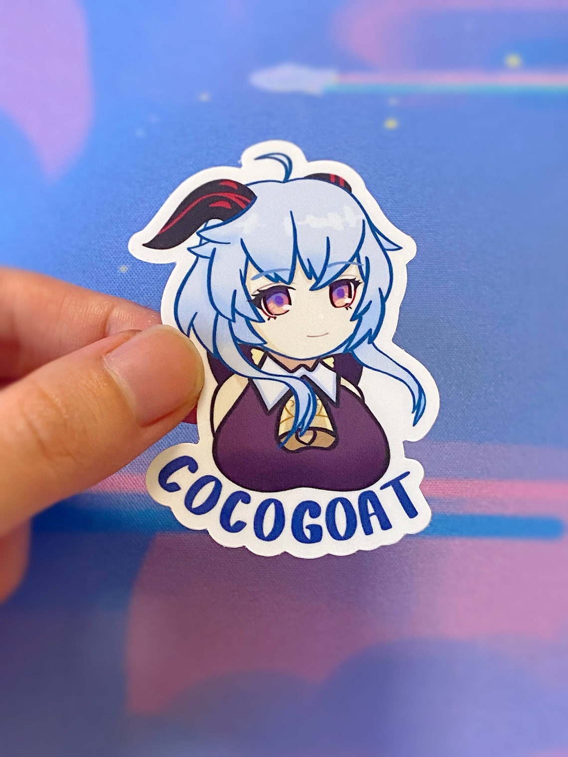 Ganyu Cocogoat Genshin Impact Inspired Sticker 2.5x2.25 - Etsy