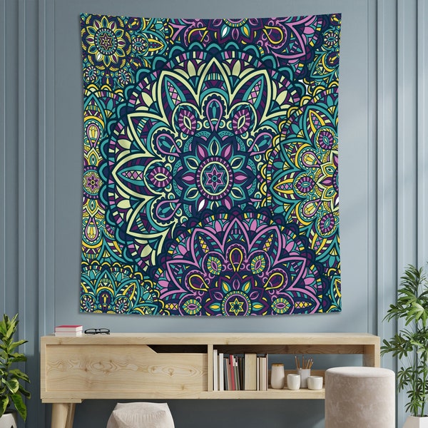 Mandala Tapestry - Etsy