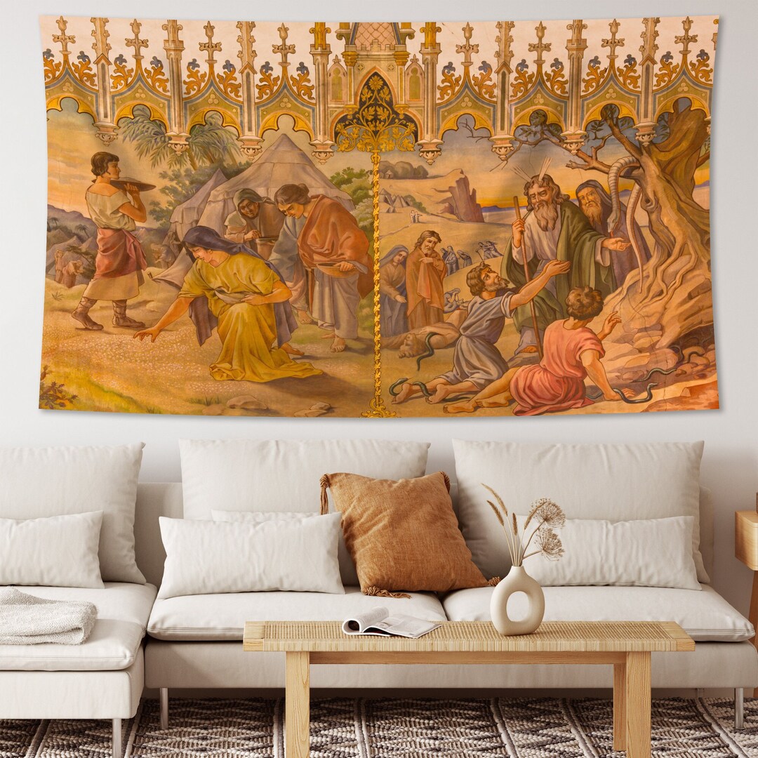 The Gathering of Manna Tapestry, the Gathering of Manna Decor ...