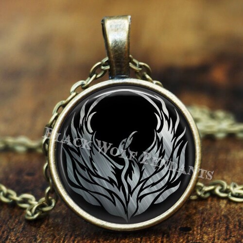 Phoenix Pendant Phoenix Necklace Phoenix Jewelry Occult - Etsy