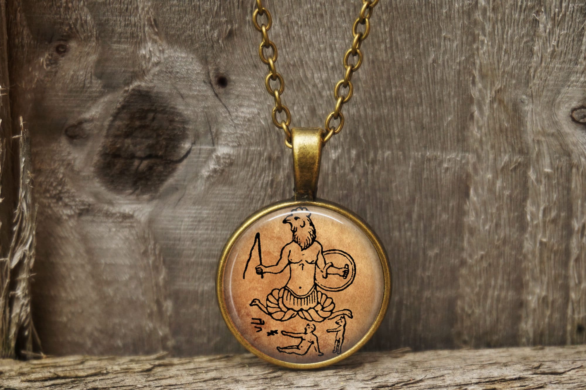 Abraxas pendant Abraxas necklace Abraxas jewelry Occult | Etsy