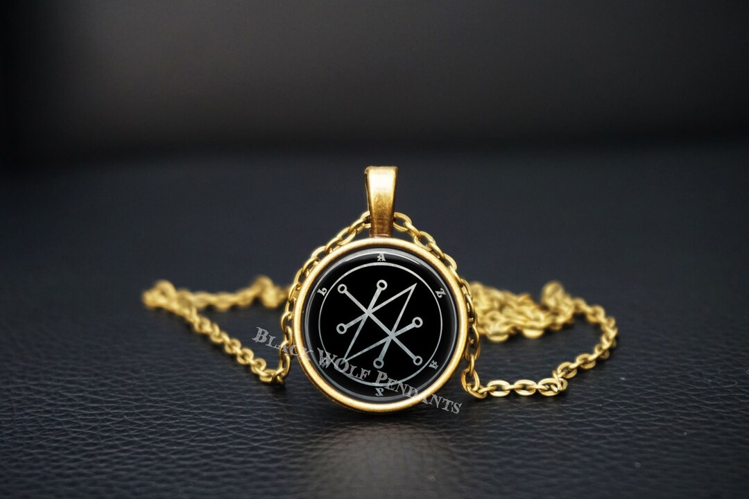Occult Jewelry, Azazel Pendant, Azazel Necklace, Azazel Jewelry, Sigil ...