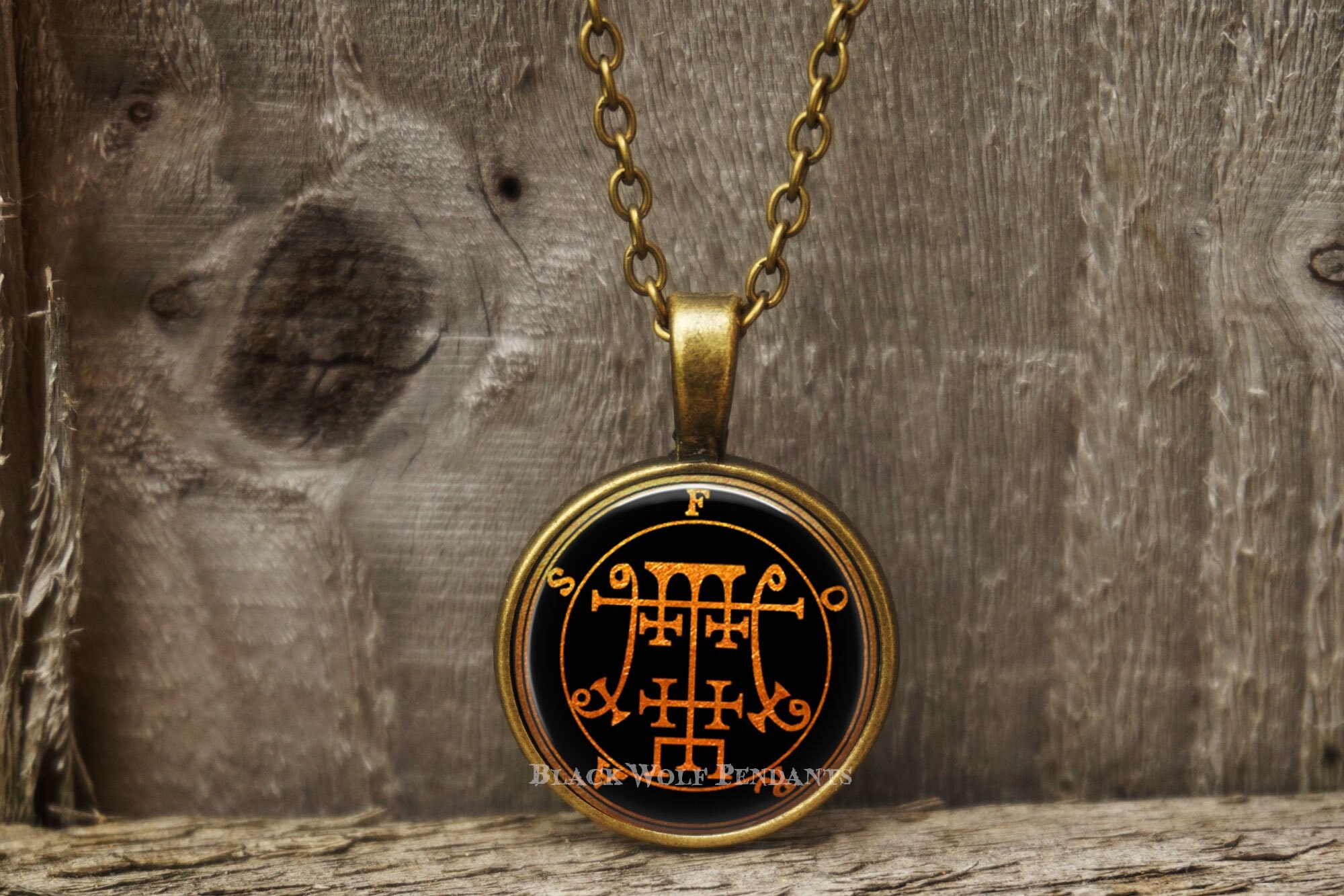 Foras Sigil Jewelry Goetic Demon Necronomicon Necklace - Etsy UK