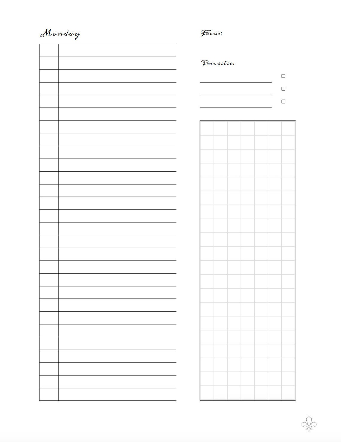 Weekly Planner Sheets - Etsy