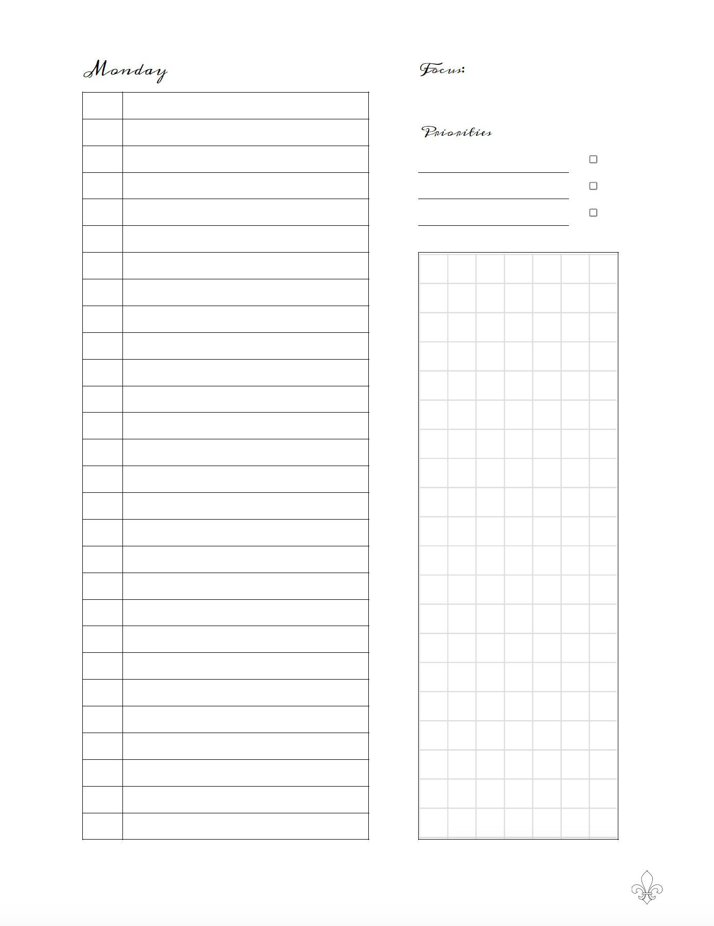 Weekly Planner Sheets - Etsy