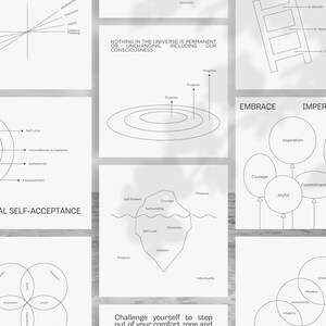 Minimalist Charts - Informative Graphs Writing Instagram Templates ...