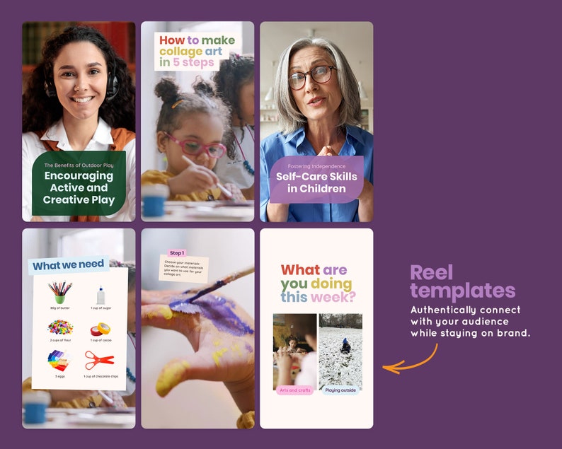 Informative Canva Instagram Templates for Early Education (educator ...