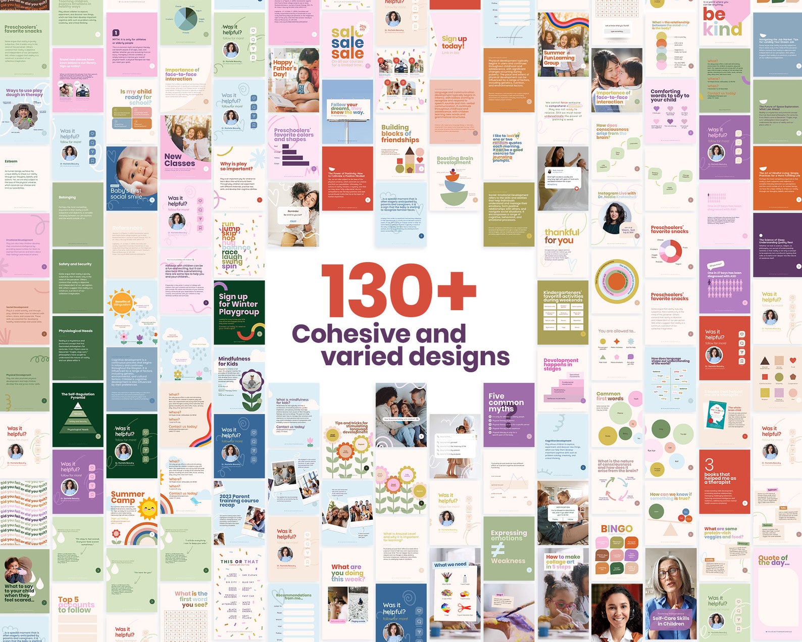 Informative Canva Instagram Templates for Early Education (educator ...