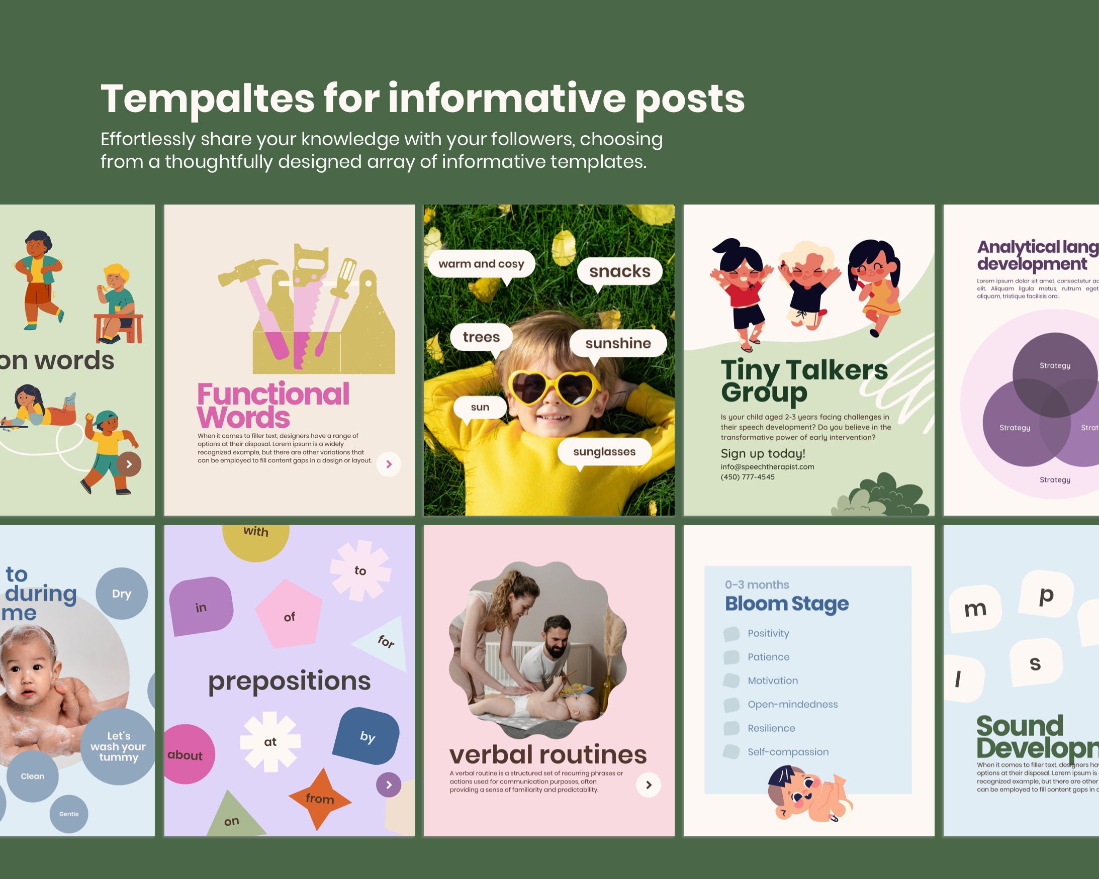 Language & Learning Expert Canva Instagram Templates (early ...