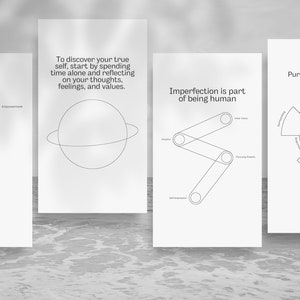 Minimalist Charts - Informative Graphs Writing Instagram Templates ...