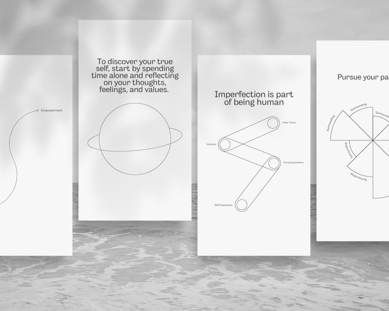 Minimalist Charts Instagram Templates - Canva Writing Prompts (360 Post ...