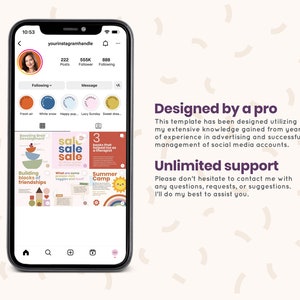 Informative Canva Instagram Templates for Early Education (educator ...