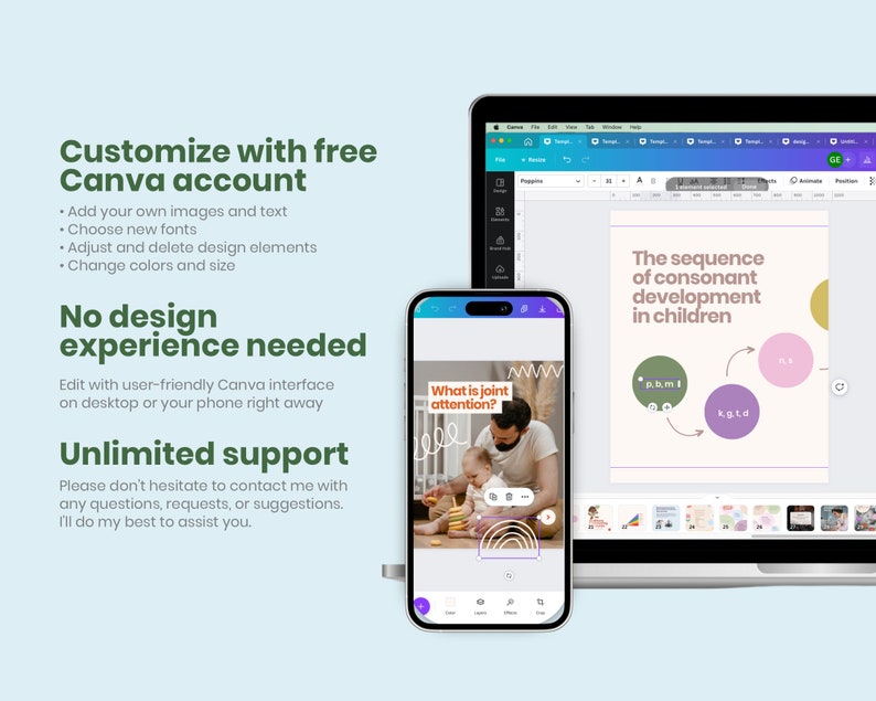 Language & Learning Expert Canva Instagram Templates (early ...