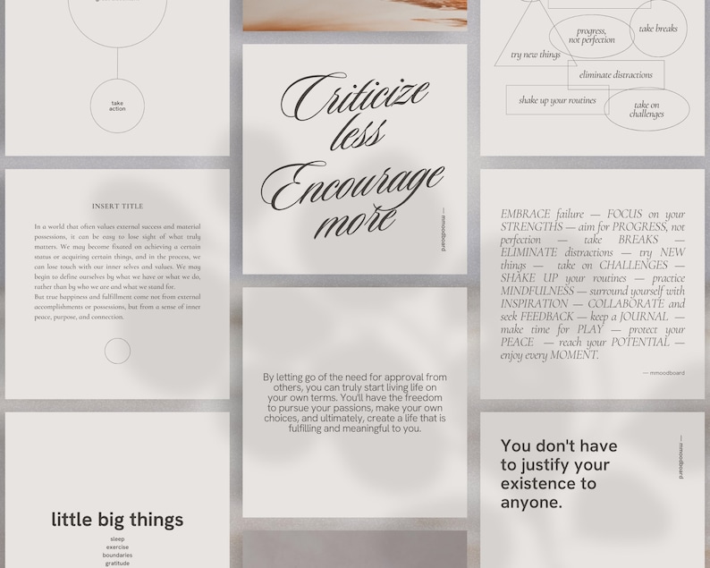 Simply Text - Elegant Writing Instagram Templates, Canva Templates ...