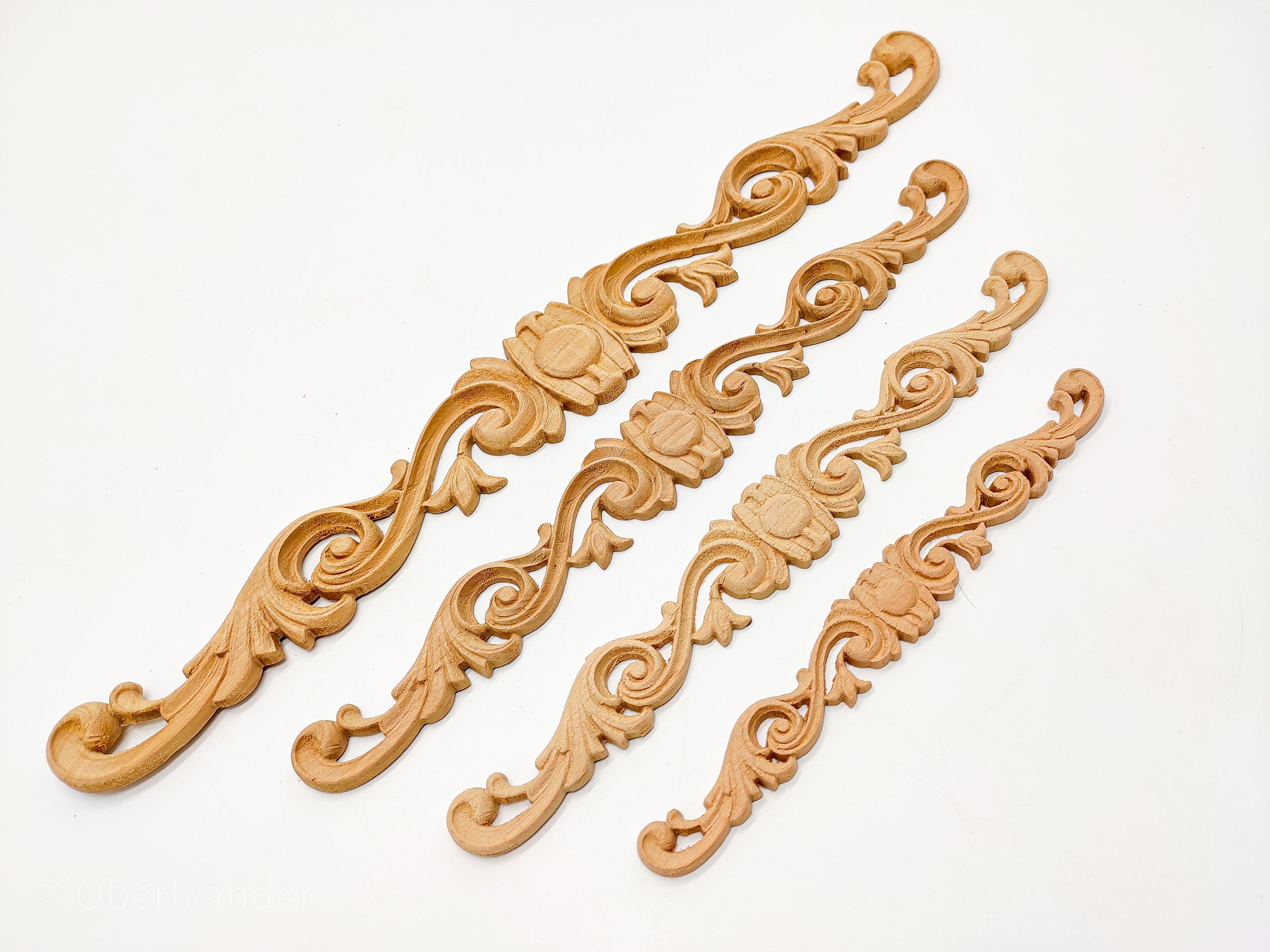 Onlay Furniture Applique Furniture Decor Bed Pediments Wood - Etsy