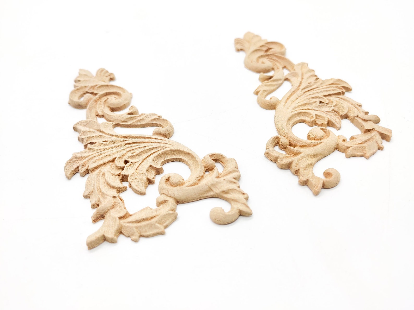 Wooden Decor Pediments DIY Furniture Applique Furniture | Etsy