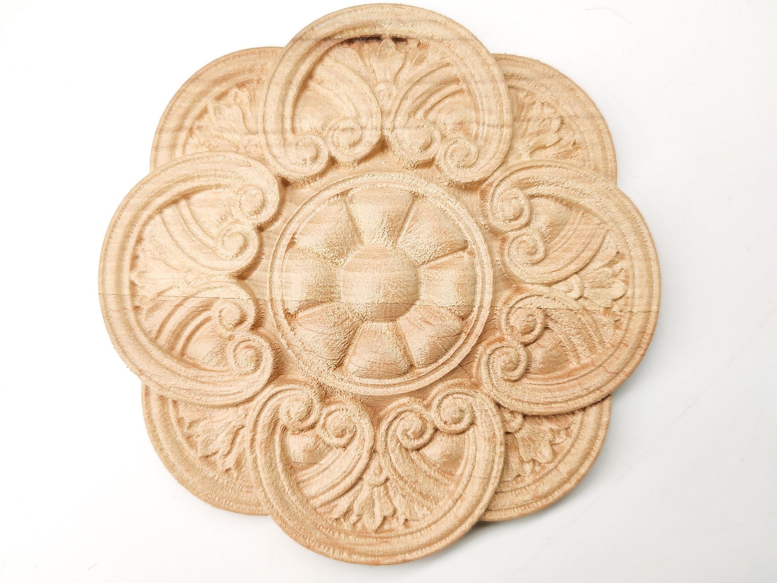 Onlay Furniture, Wood Appliques, Applique Carved Rosettes, Furniture ...