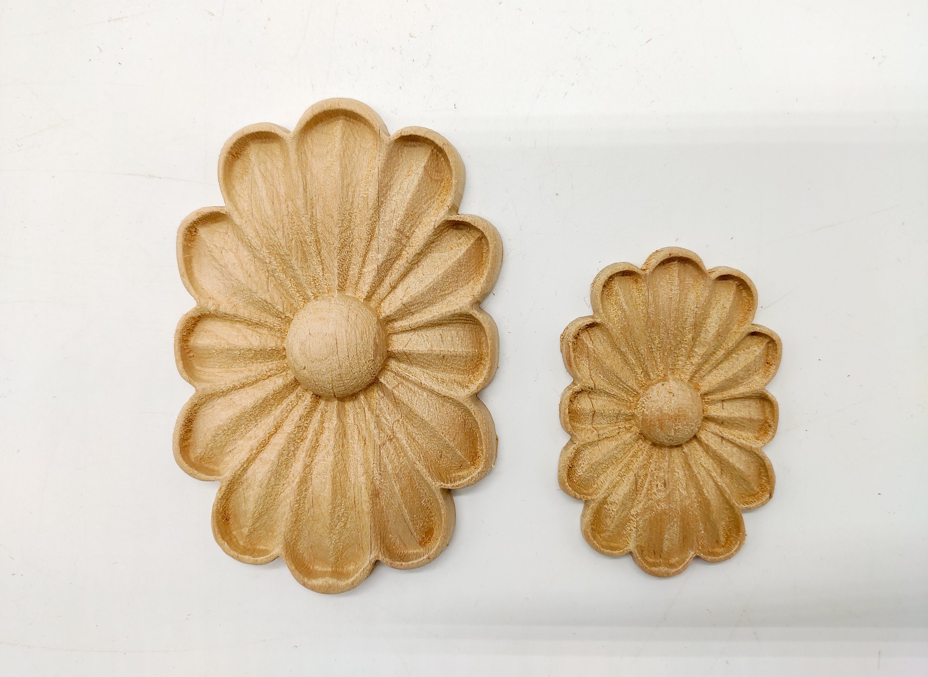 DIY Furniture Carved Rosettes Wooden Wall Decor Onlay - Etsy