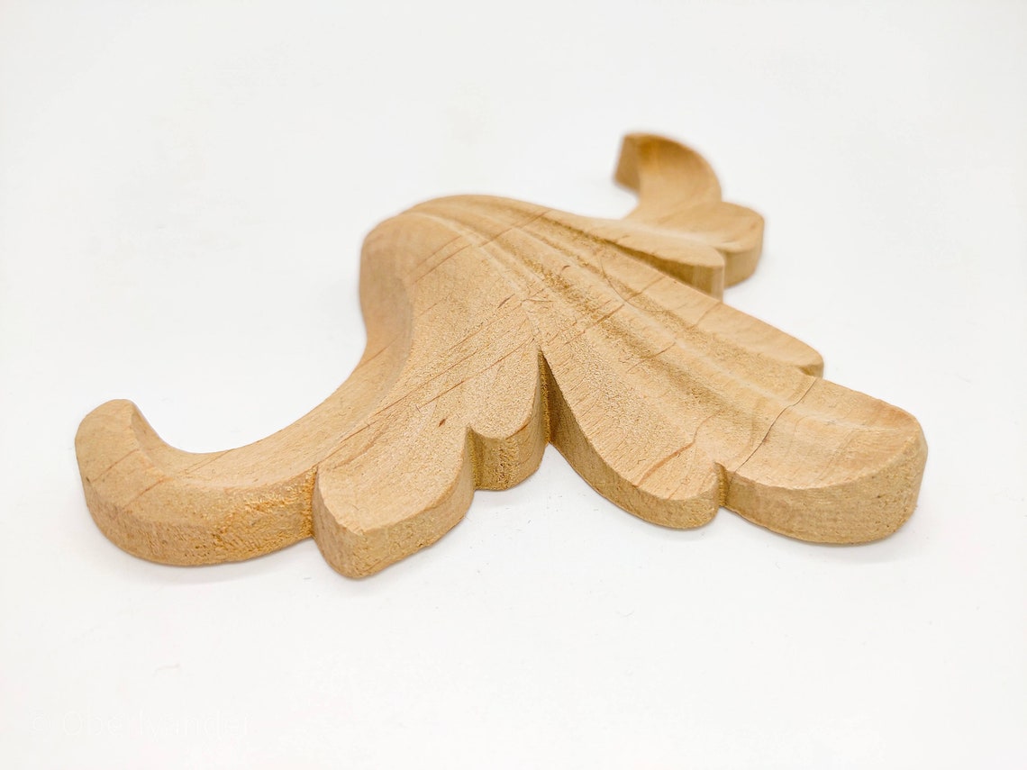 Bed Pediments Wall Ornaments Wood Appliques DIY Carved - Etsy