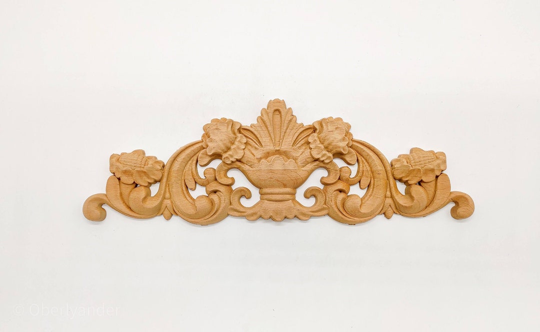 Applique Furniture Decor, Bed Pediments, Onlay Furniture, Wood ...