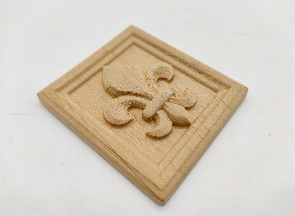 Applique Furniture Decor Wood Appliques Wall Ornaments | Etsy