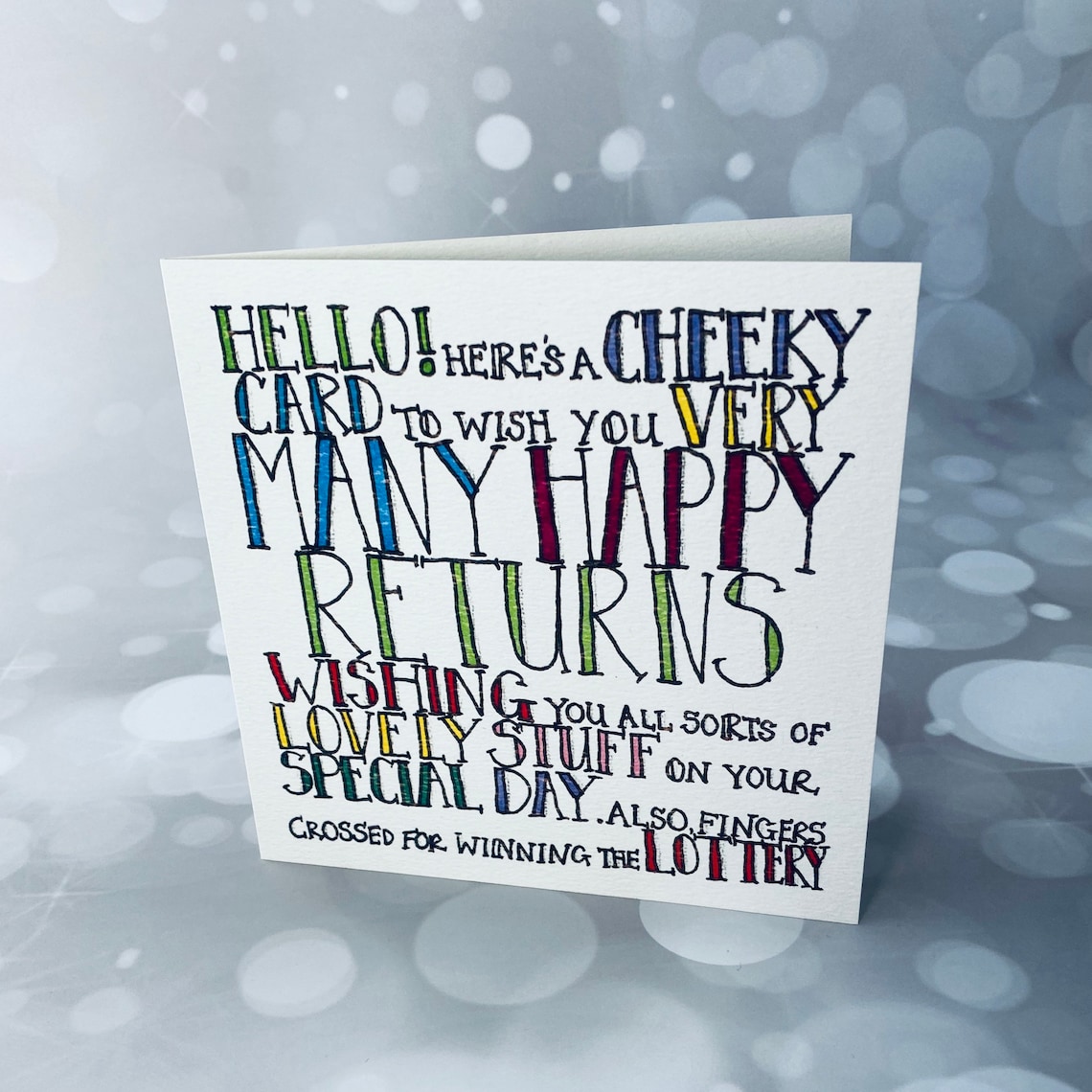 Winning the Lottery Birthday Card Funny Happy Birthday - Etsy