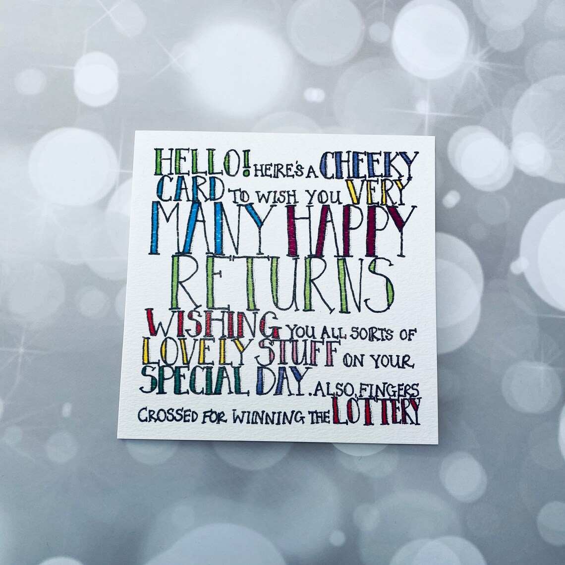 Winning the Lottery Birthday Card Funny Happy Birthday | Etsy UK