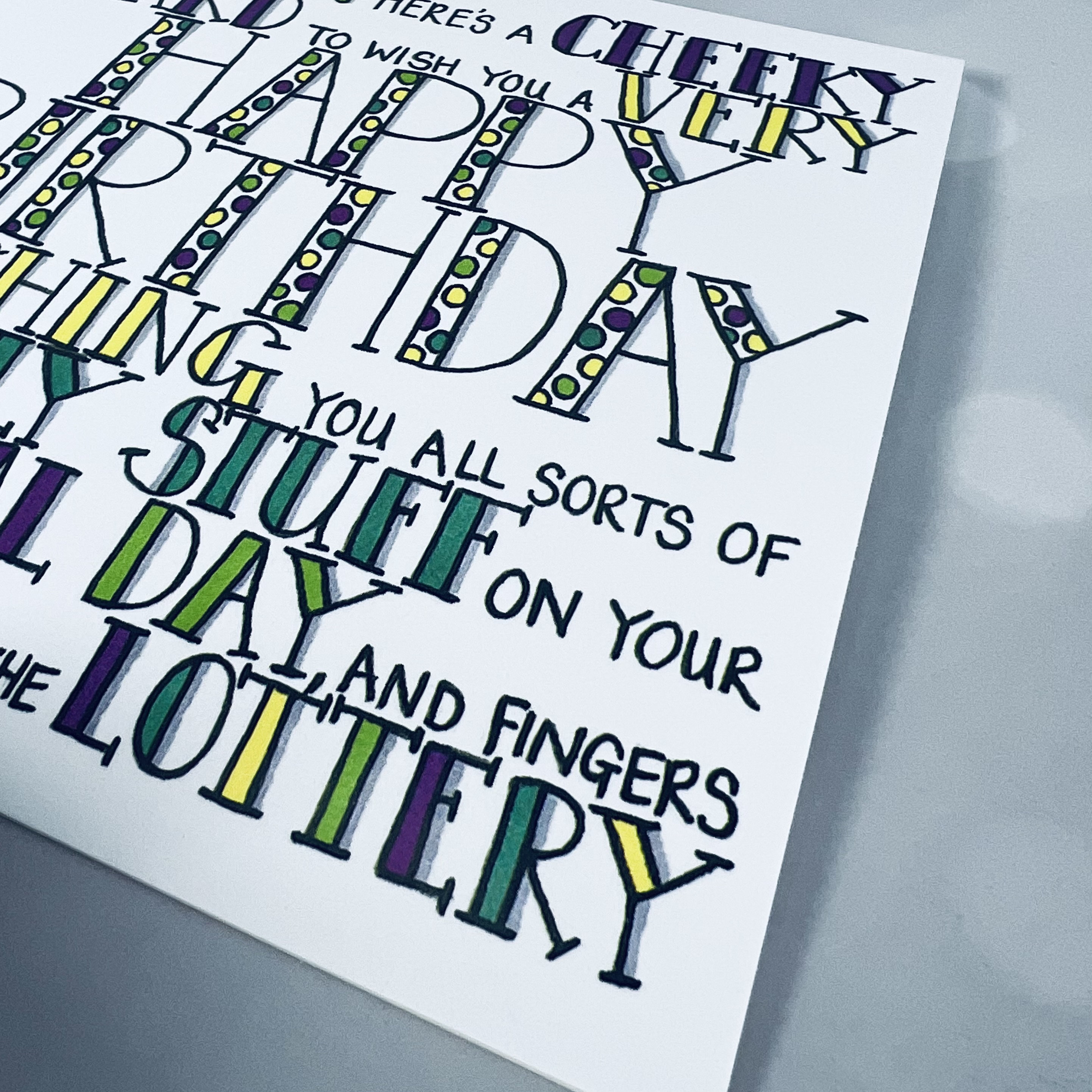 Winning the Lottery Birthday Card, Funny, Happy Birthday, Card for ...
