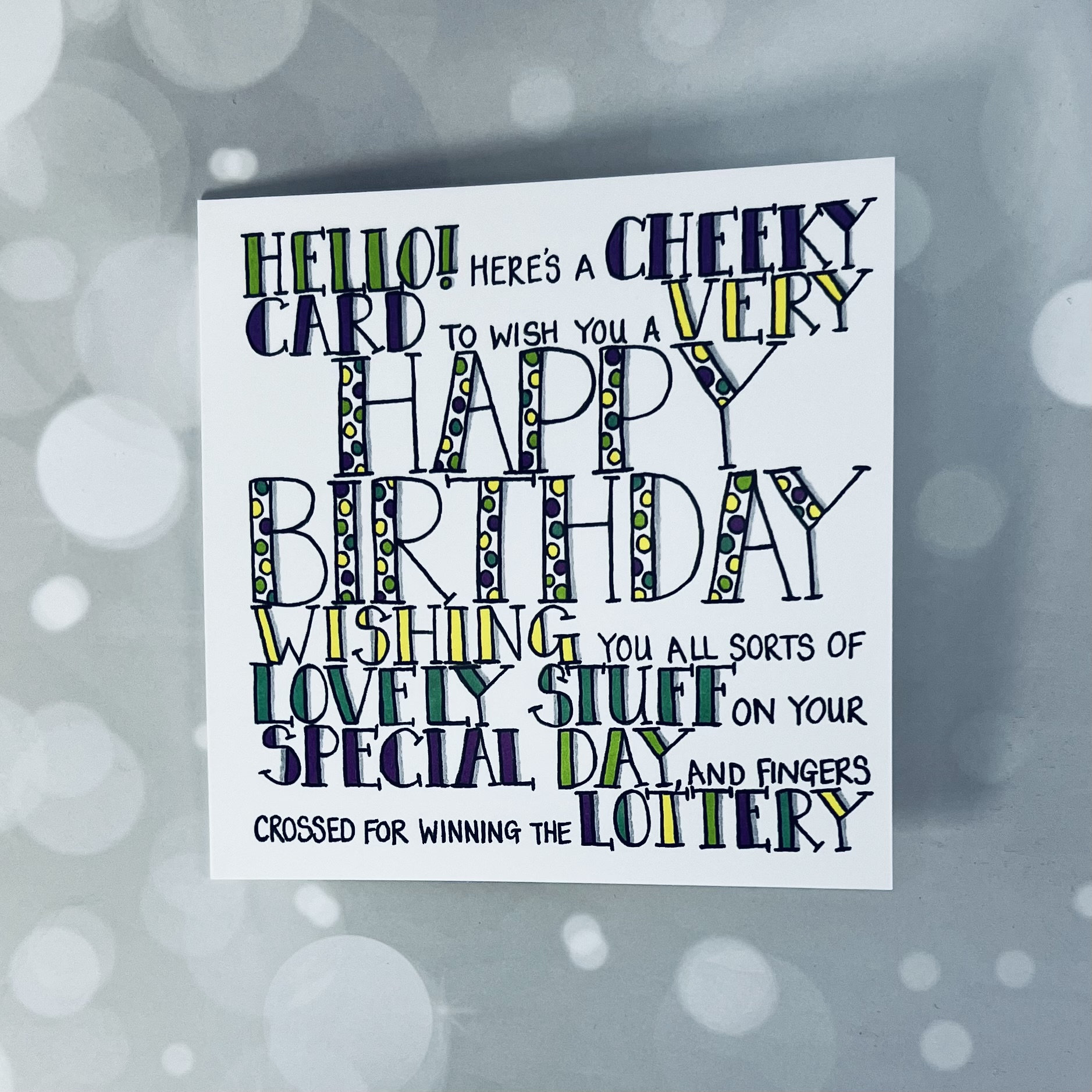 Winning the Lottery Birthday Card, Funny, Happy Birthday, Card for ...