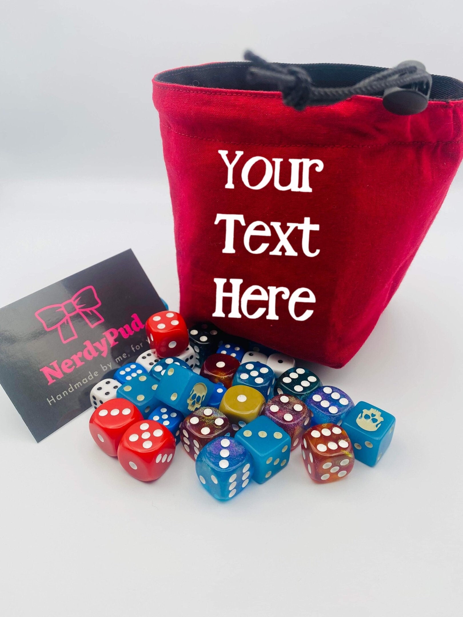 Personalised Custom Dice Bag Dice Bag With Name Gift Custom - Etsy