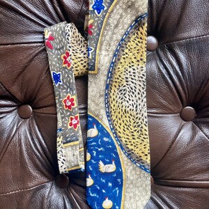 Vintage Men Neck Tie Funky Print - Etsy