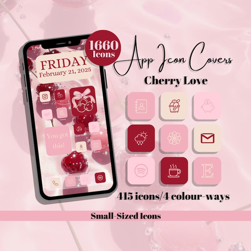 Pink Girly App Icons - Etsy