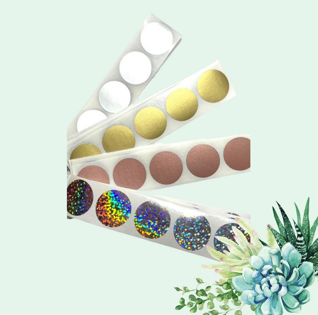 Scratch off Sticker Round Scratch Sticker Custom Game Party DIY ...