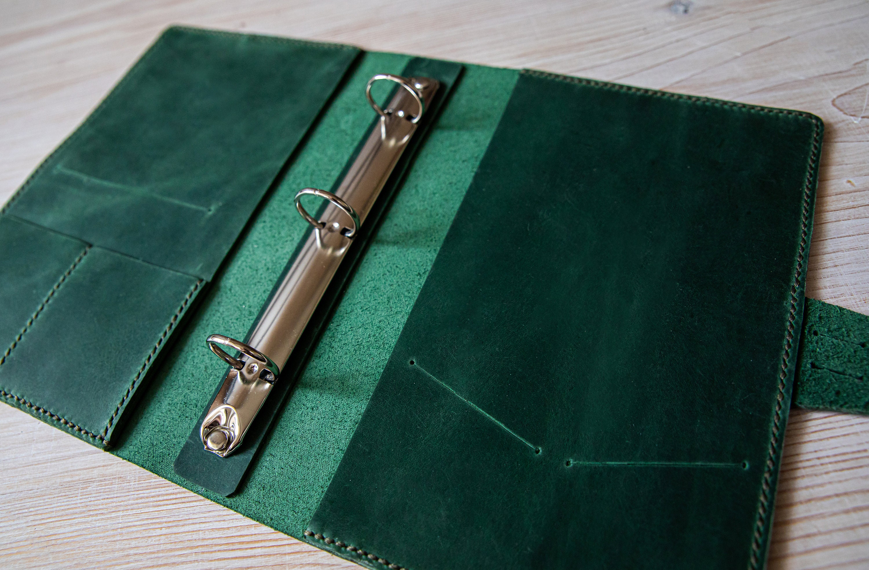 A5 Leather Journal, Personalised Binder, Planner Cover, Notebook Cover ...