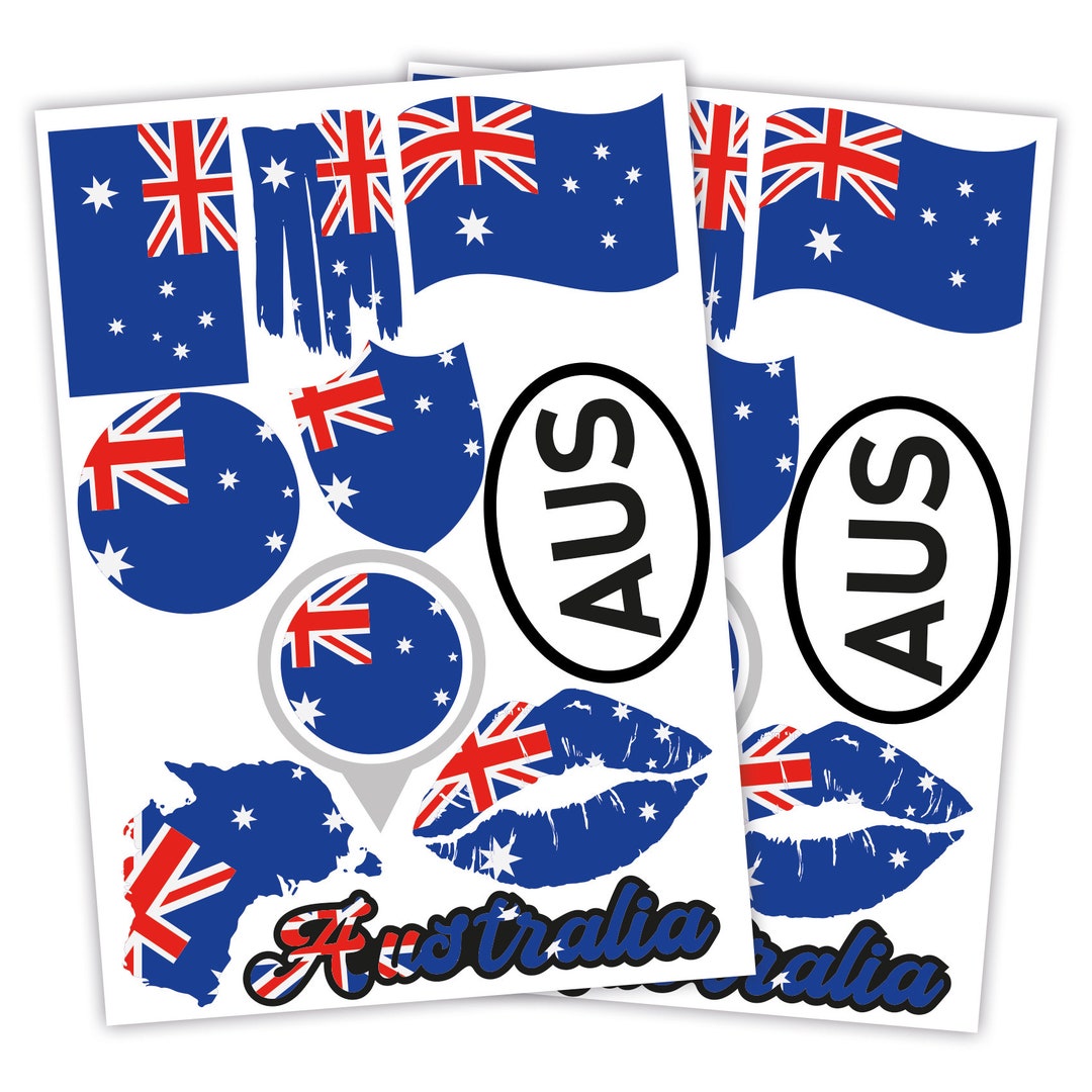 Country Flags Sticker Flag Sticker Set for Bicycle Car Suitcase Laptop ...