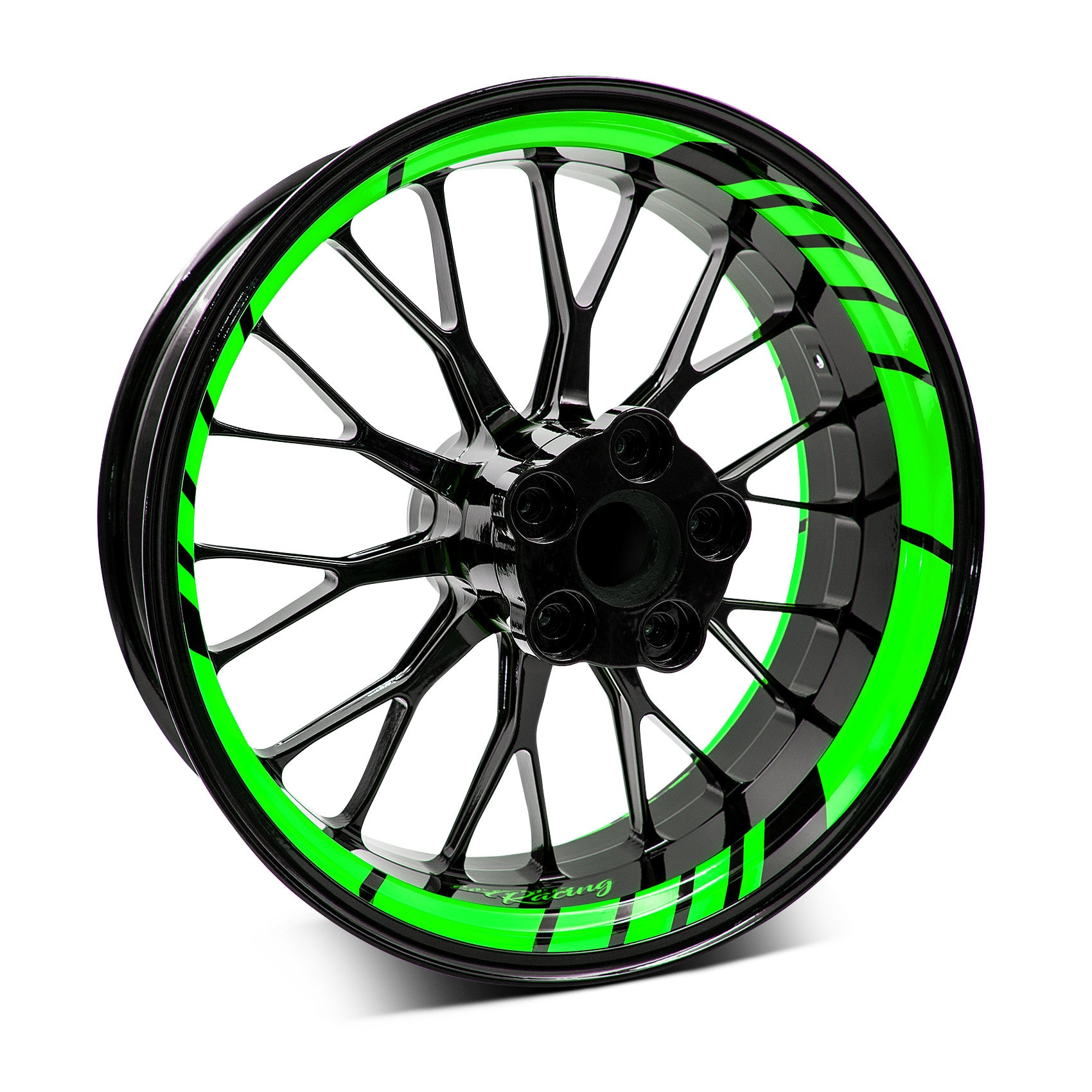 Neon Green Car With Rims