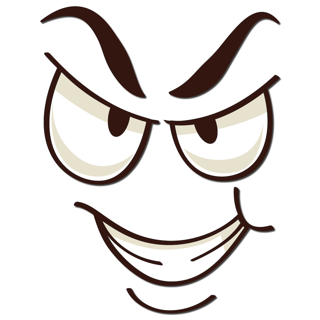 Garbage Can Face mischievous Sticker Decoration Garbage Can Sticker ...