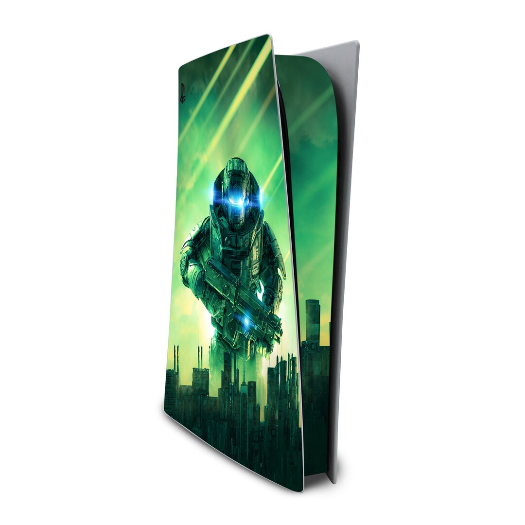 PS5 Design Protective Film Cyberpunk Soldier Disc Edition Game Console ...