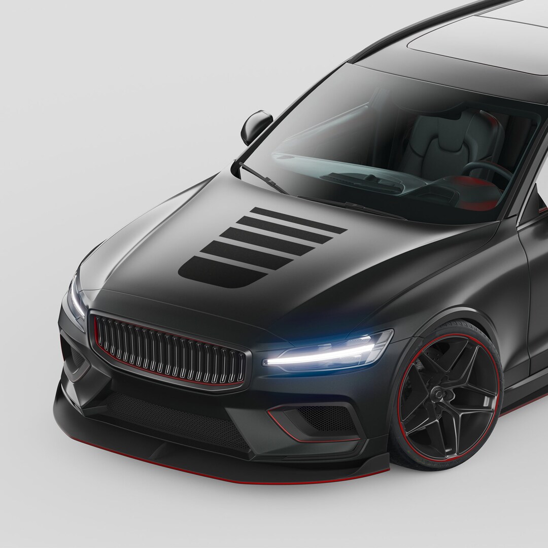 Bonnet Racing Stripes Set black Matt Car Sticker Film Decor KX077-09 - Etsy