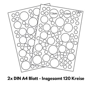 Wandtattoo Kreise Set 120 Stück Erdtöne Punkte Sticker Y068 - Etsy