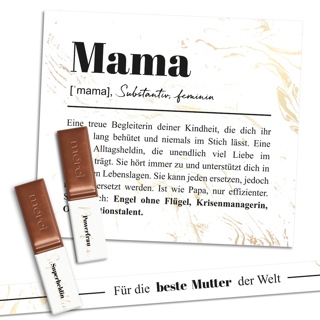 Sticker Set Merci "mama" Self-adhesive Chocolate Gift Love Y062-03 - Etsy
