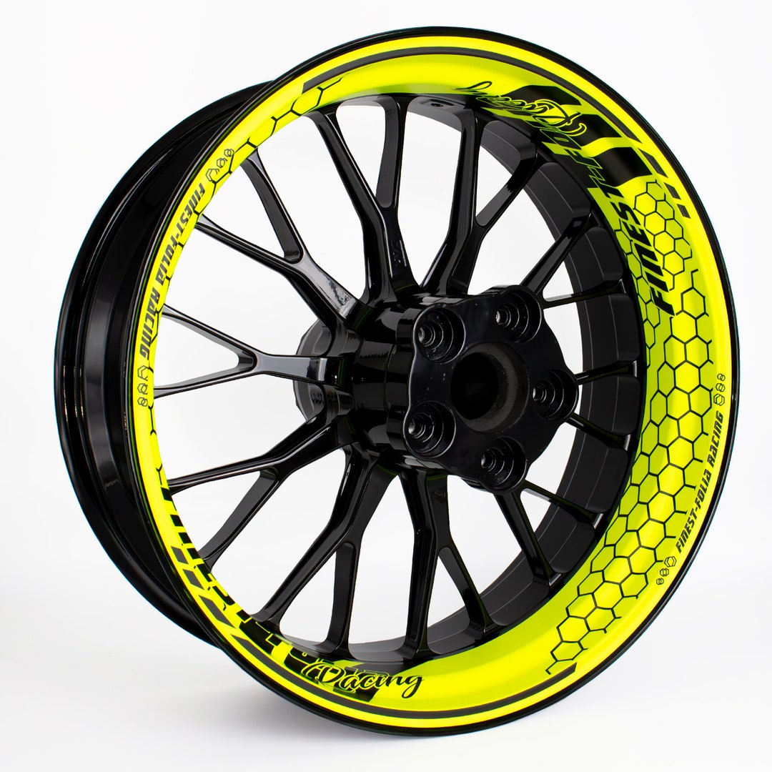 Motorcycle Rim Stickers, 4-piece Sticker Set for 17-inch Rims ...