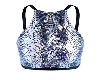 Snake Print Bralette - Etsy