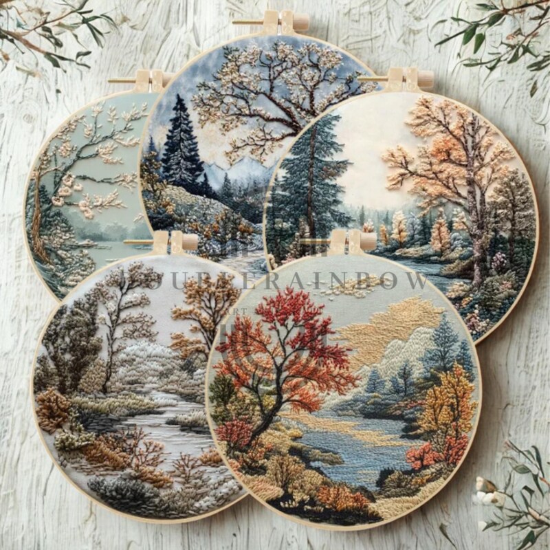 Embroidery Landscape - Etsy