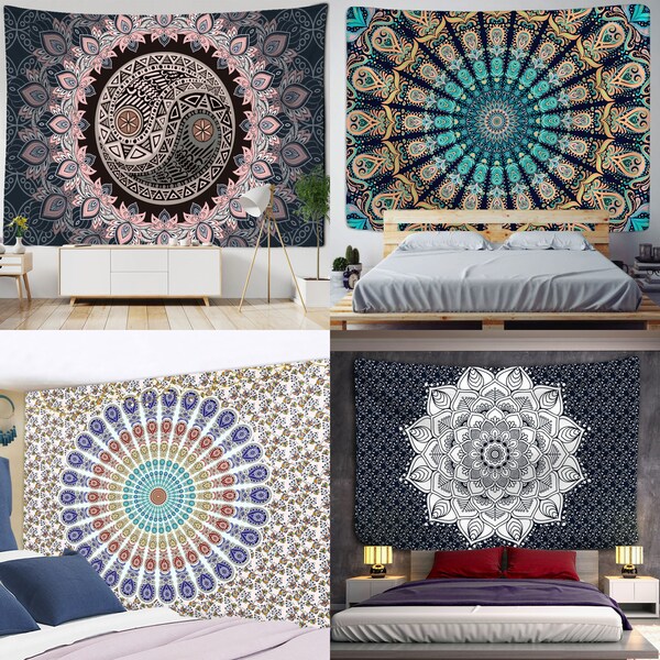 Mandala Tapestry - Etsy