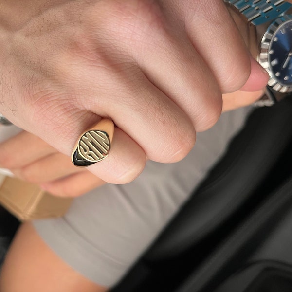 Gold Pinky Ring Men - Etsy