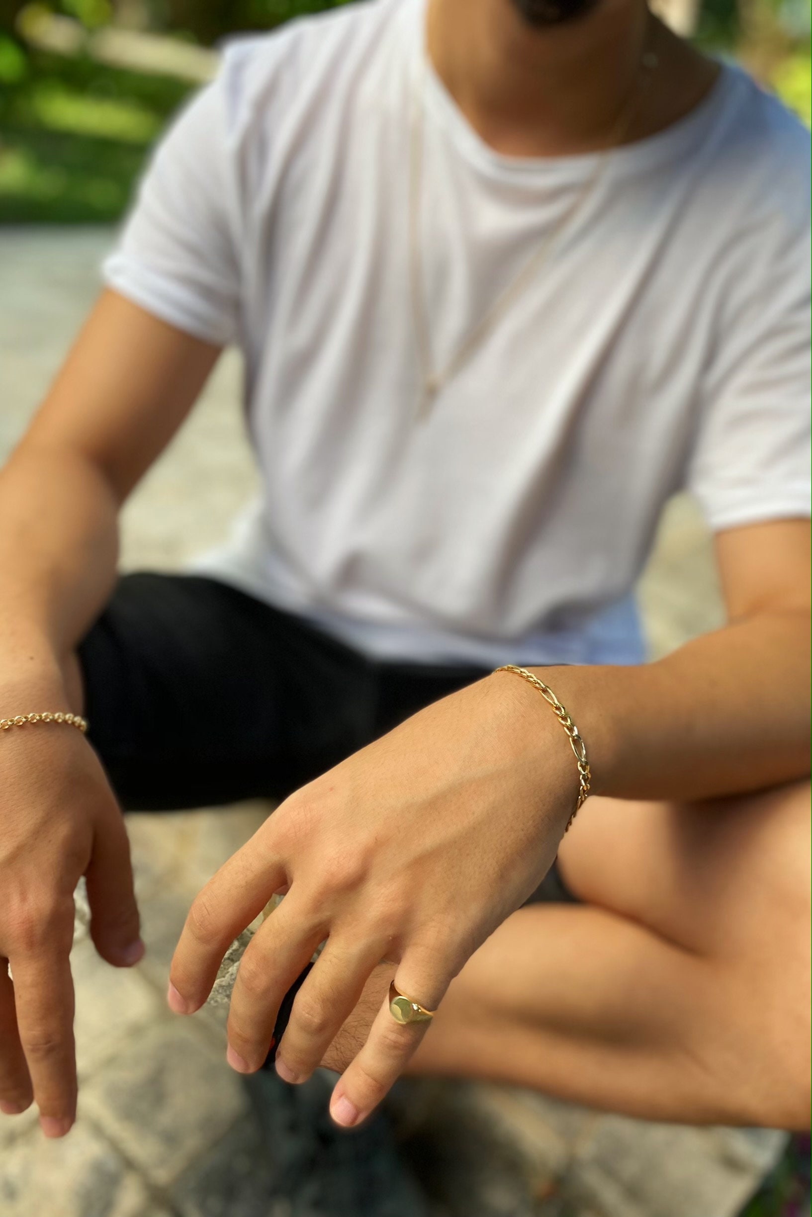 14k Solid Gold Signet Pinky Ring for Men Engravable Ring | Etsy