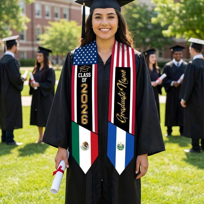 Mexican Graduation Stole - Etsy